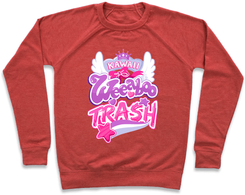 Kawaii Weeaboo Trash Anime Logo Pullover - Stranger Things Sweatshirt ...