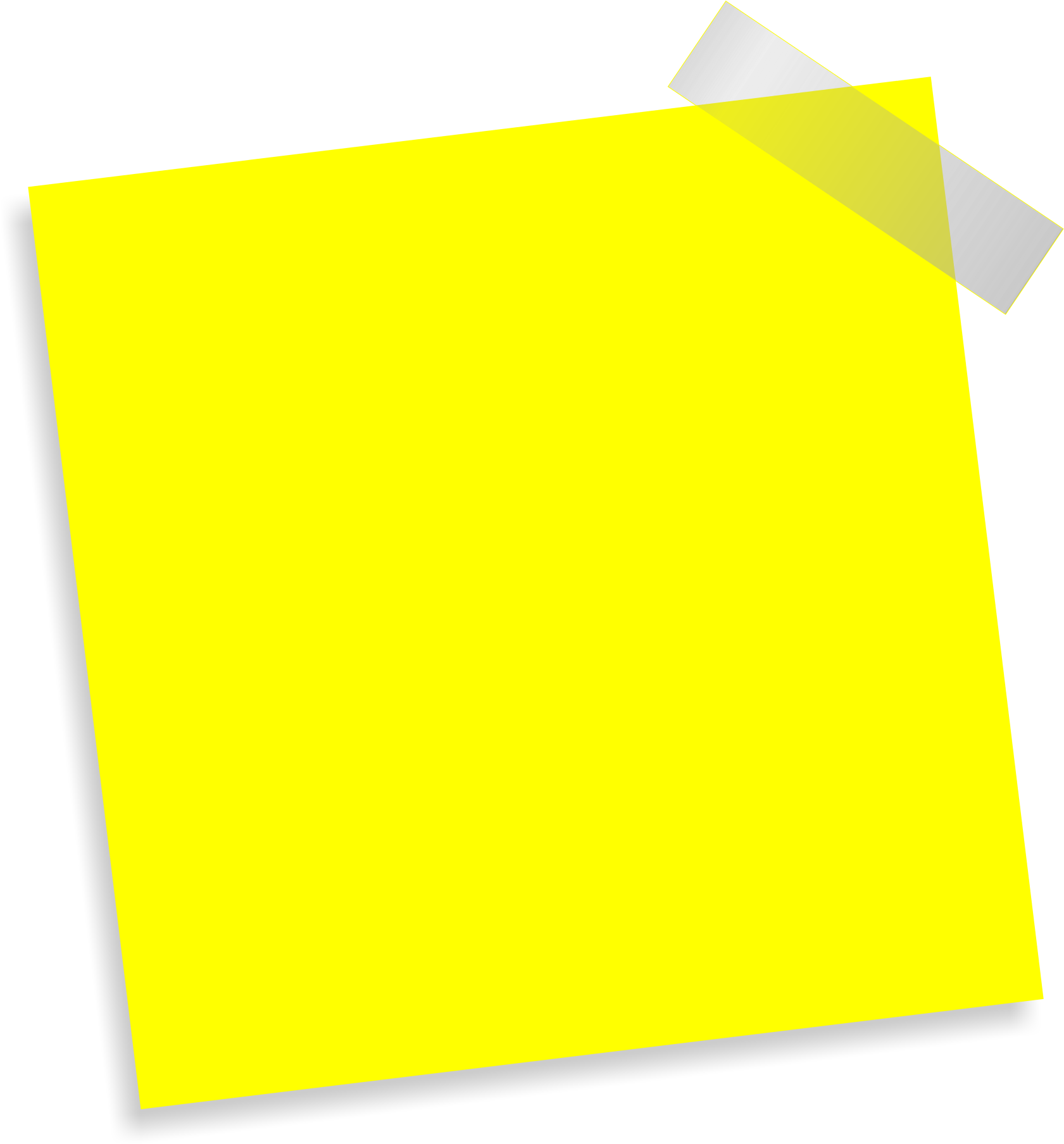 Paste Note Png Image - Note Png (1852x1936), Png Download