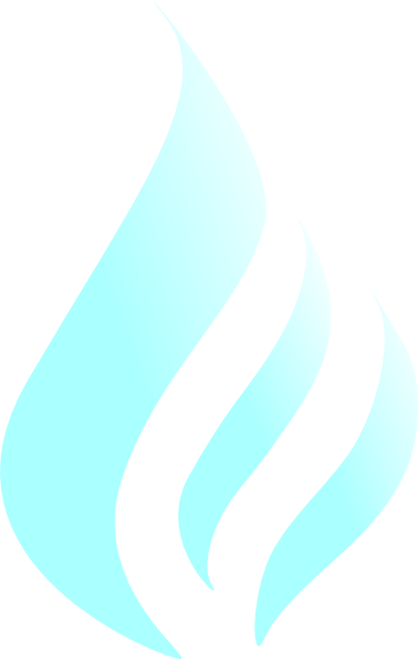 Blue Flame Simple - Illustration (378x596), Png Download