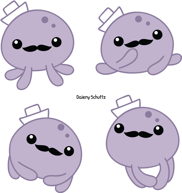Png Black And White Chibi Octopus By Daieny On Deviantart - Chibi ...