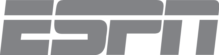 Espn Logo White Png - Black-and-white (710x180), Png Download