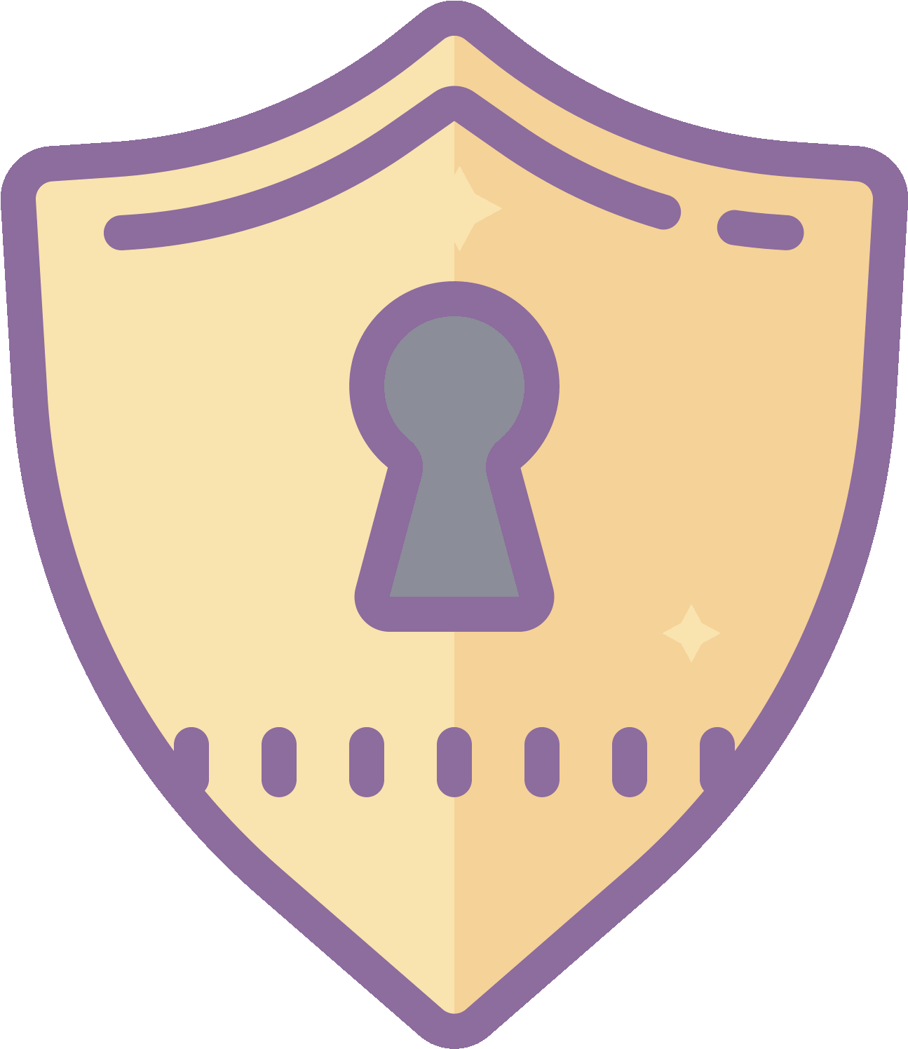 Security Lock Icon - Shield Icon (1600x1600), Png Download