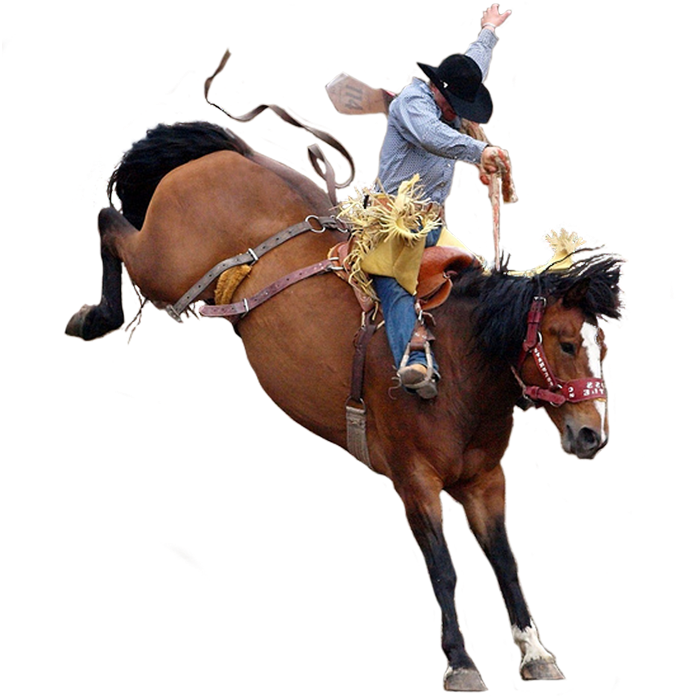 Cowboy Png - Rodeo Horse Png (700x700), Png Download