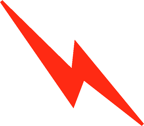 Red Lighting Bolt Logo (600x522), Png Download