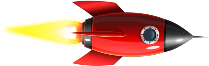 Flying Rocket Png - Rocket (716x372), Png Download