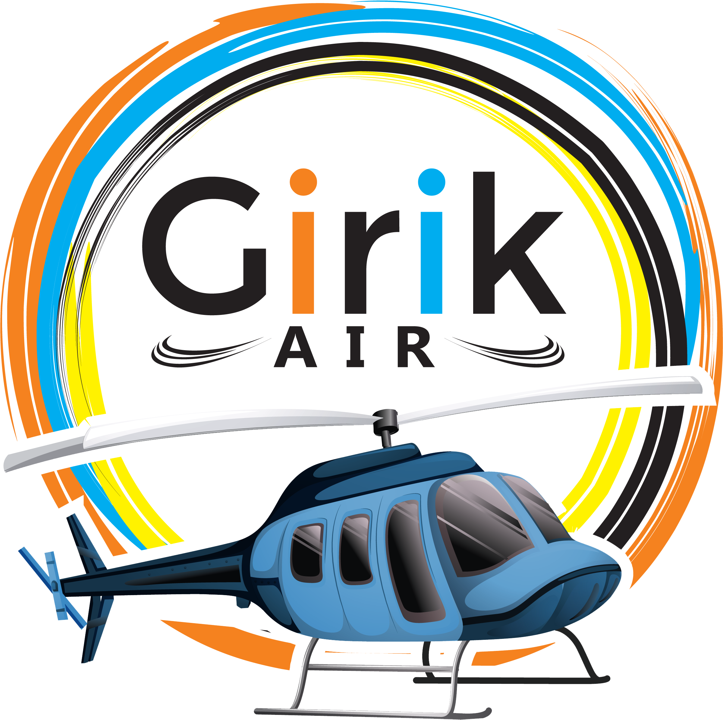 Girik-logo - Helicopter Rotor (2525x2495), Png Download