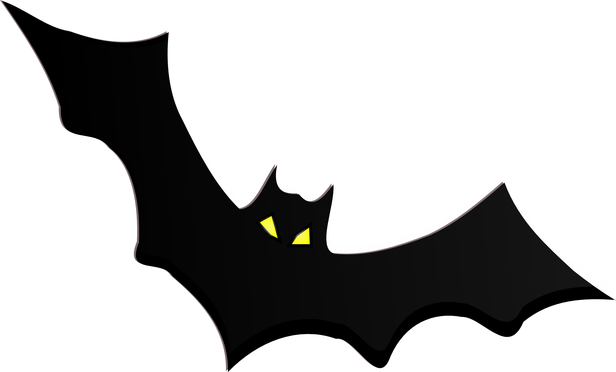 Bat Clip Art - Spooky Bat (1979x1196), Png Download