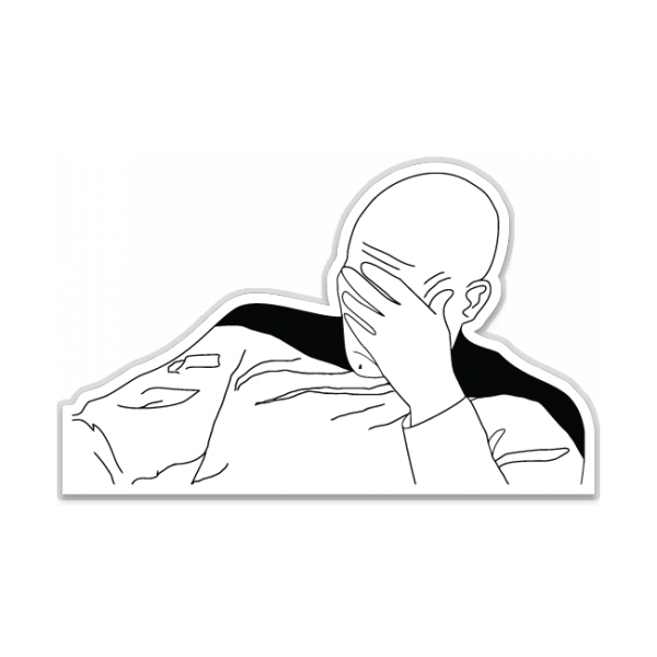 Download Facepalm Meme Shaped Sticker - Facepalm Png | Transparent PNG ...