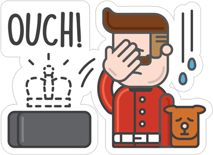 Download Ouch Facepalm - Sticker | Transparent PNG Download | SeekPNG