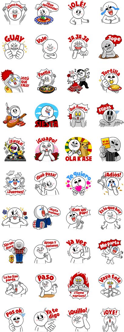 Cool Spanish Expressions Vol - Line (420x1121), Png Download