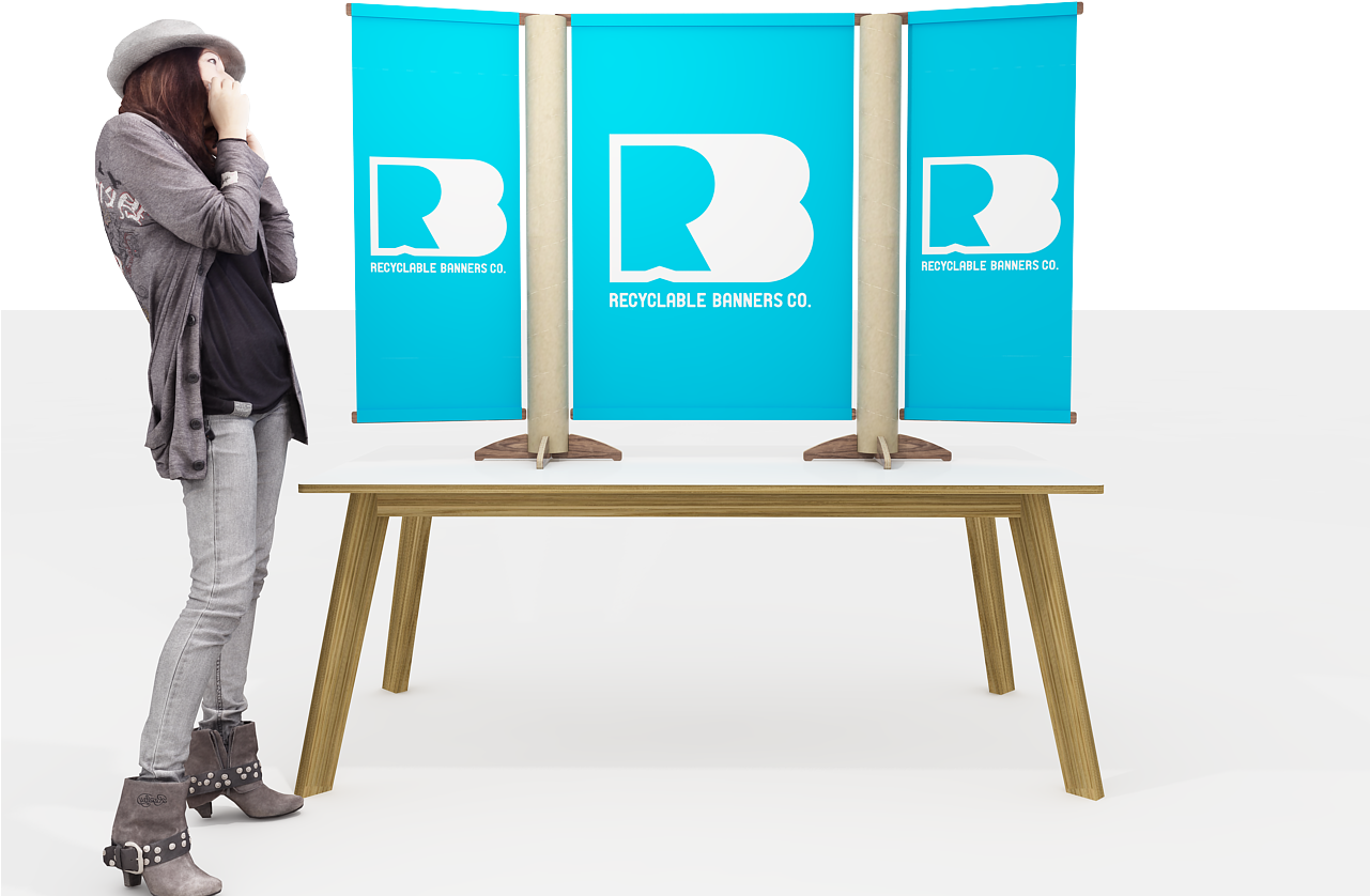Download Bamboo Tabletop Banner Stands - Table Top Banner Stand ...