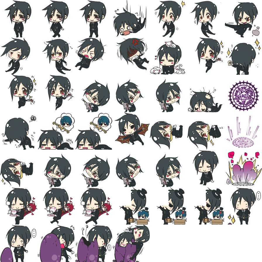 Black Butler (896x896), Png Download