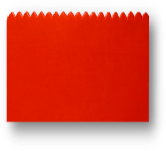 Midwest Rake 24" 1/4 Notch Red Squeegee Blade - Orange (357x361), Png ...
