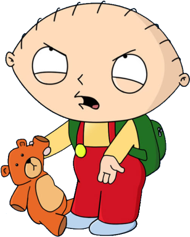 Family Guy - Stewie Griffin With Rupert (414x502), Png Download