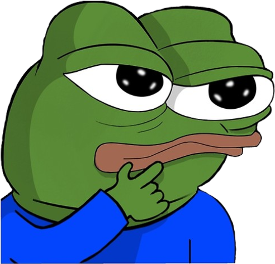 Share This Post - Think Pepe (560x560), Png Download