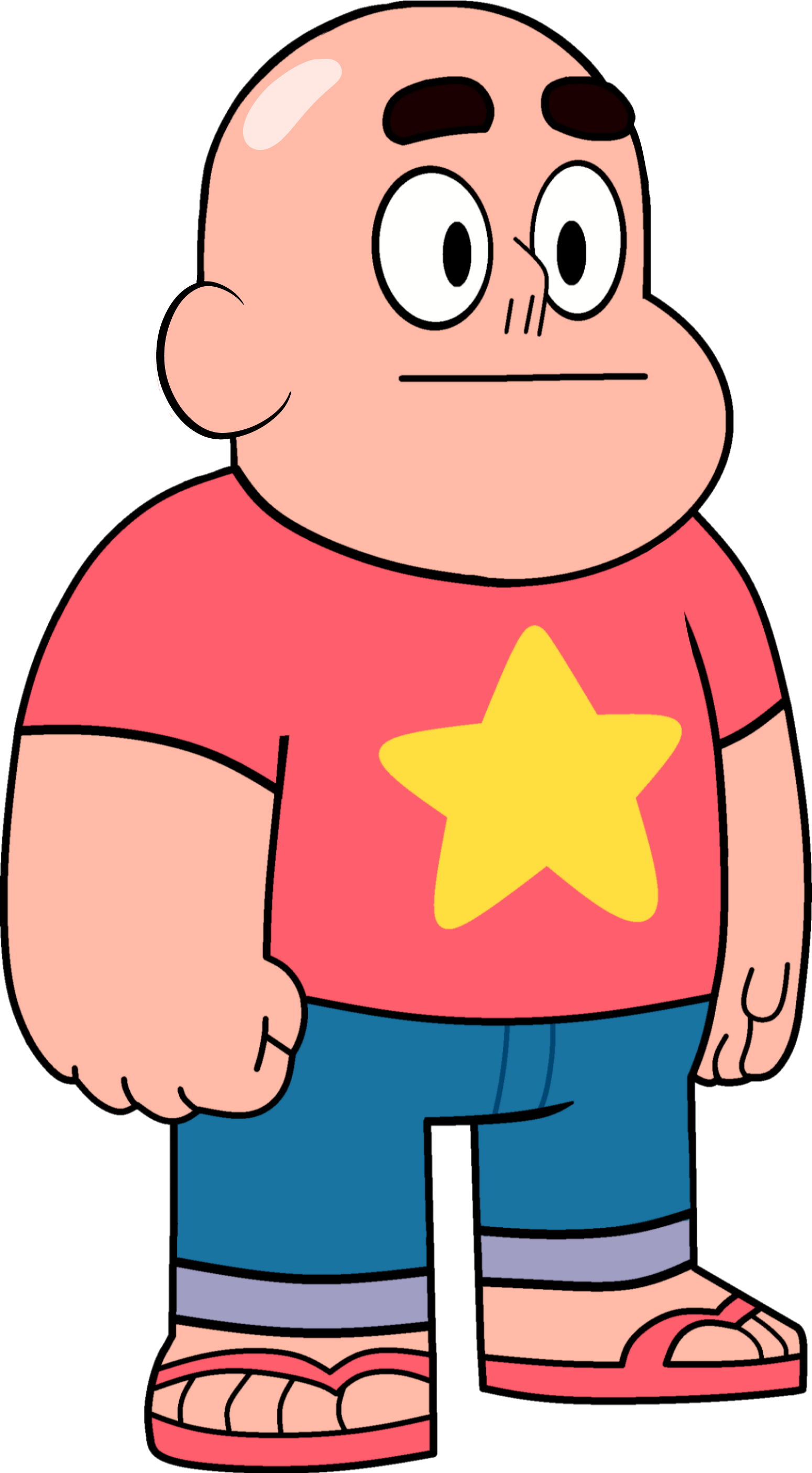 Steven With A Bald Cap - Garnet Shapeshifted Into Steven (1550x2810 ...