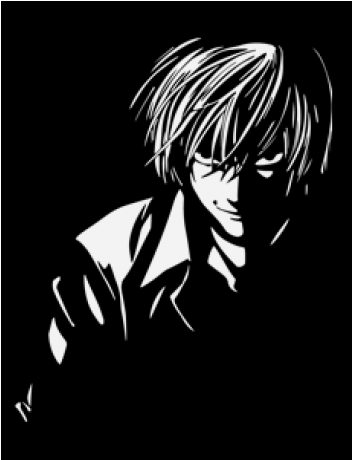 Anime Emo Death Note (612x459), Png Download