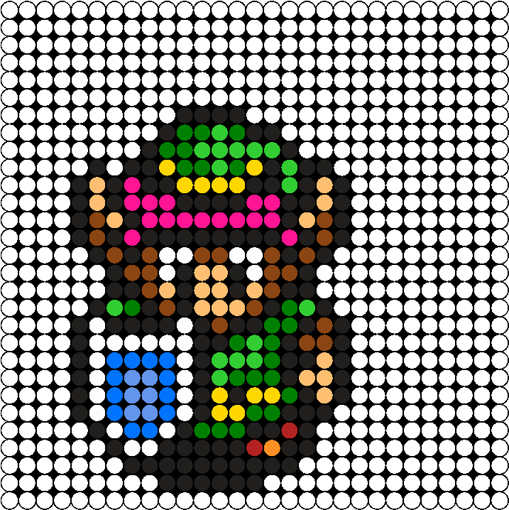 Legend Of Zelda Perler Bead Pattern - Link To The Past Link Gif (770x767), Png Download