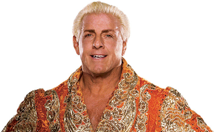 Ric Flair Pictured Surrounded By Wwe Divas Ahead Of - Ric Flair Cut Out ...