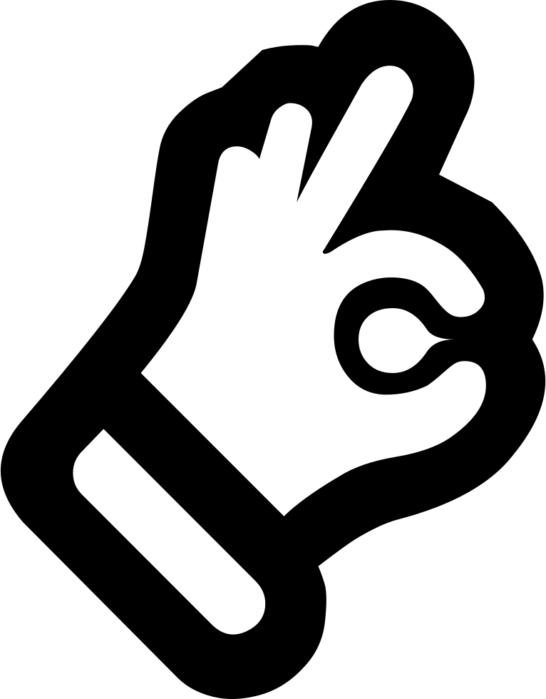 Png File - Thumbs Ok Icon (766x980), Png Download