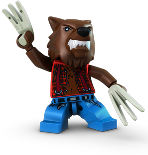 12 - - Lego Wolfman Monster Fighters (372x342), Png Download