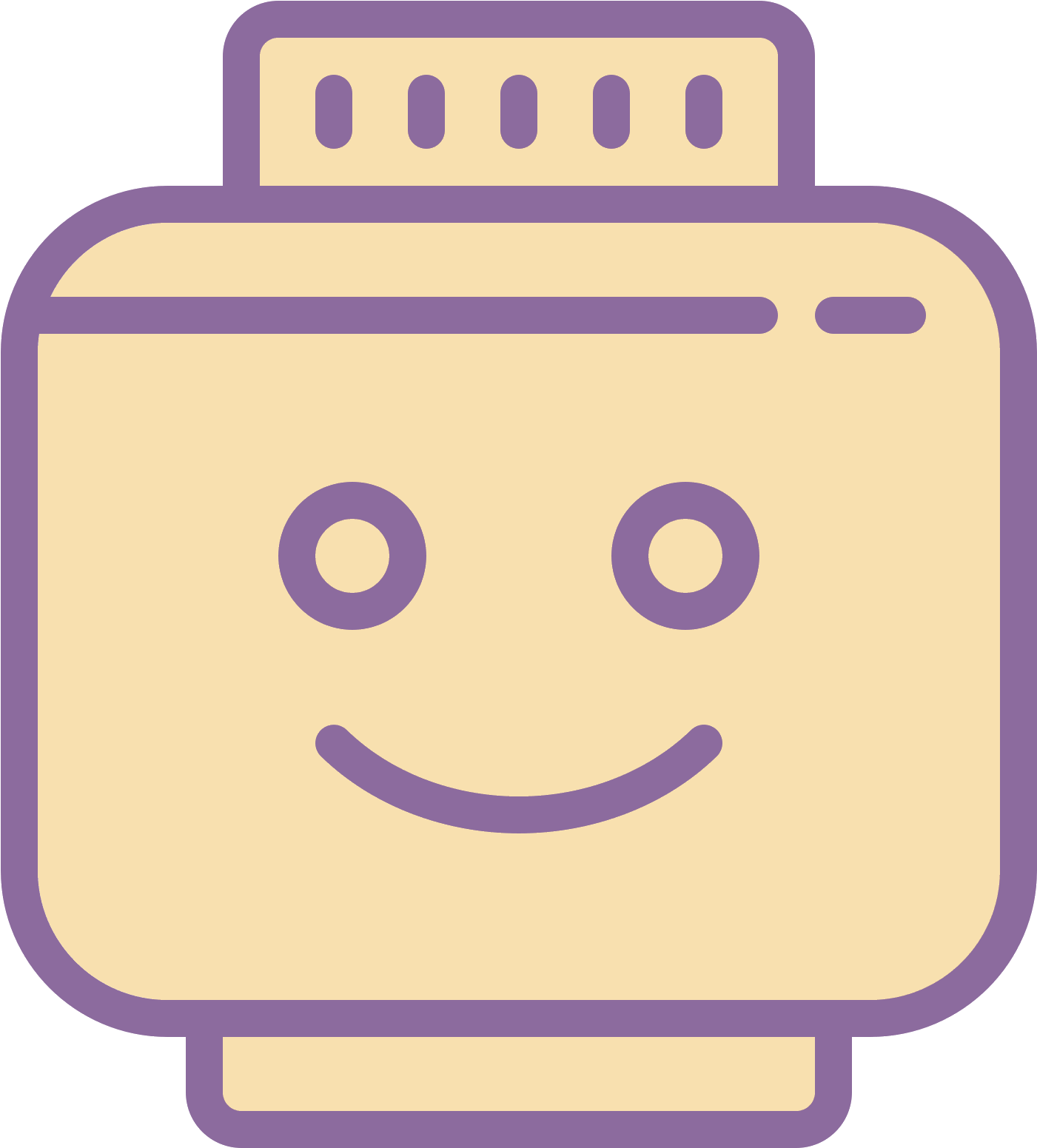 Lego Head Icon - Smiley (1600x1600), Png Download