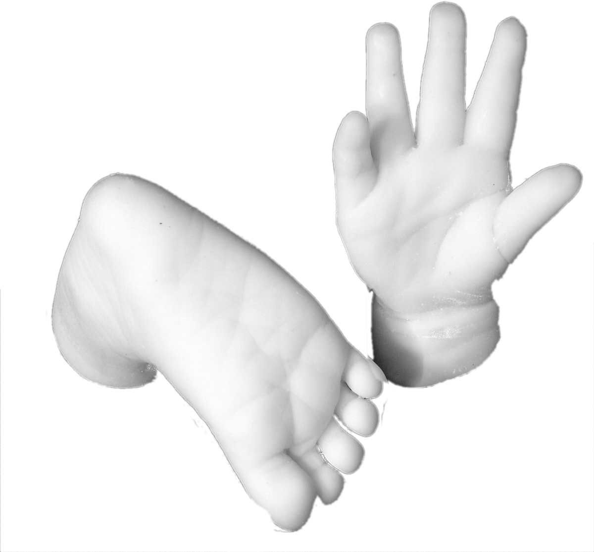 Hand Cast Example 1 - Hand (1200x1114), Png Download