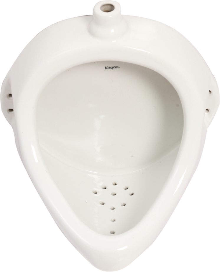 Neycer Sanitary Ware - Toilet Urinal Top View (1080x1080), Png Download