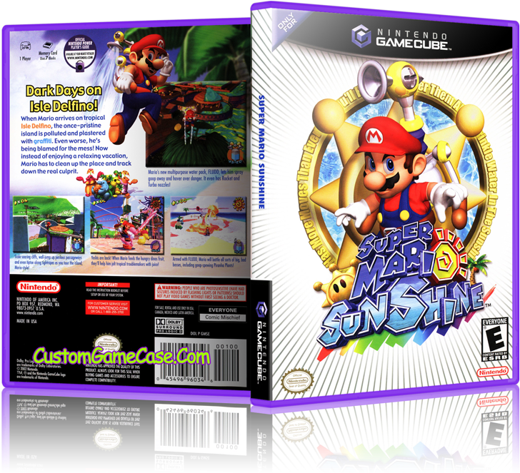 Super Mario Sunshine Front - Super Mario Sunshine Gamecube Gc (800x685 ...
