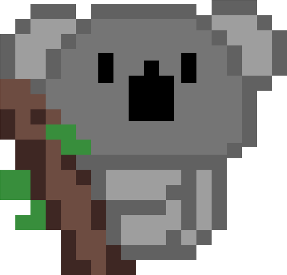 Koala - Koala Pixel Art (1200x1200), Png Download