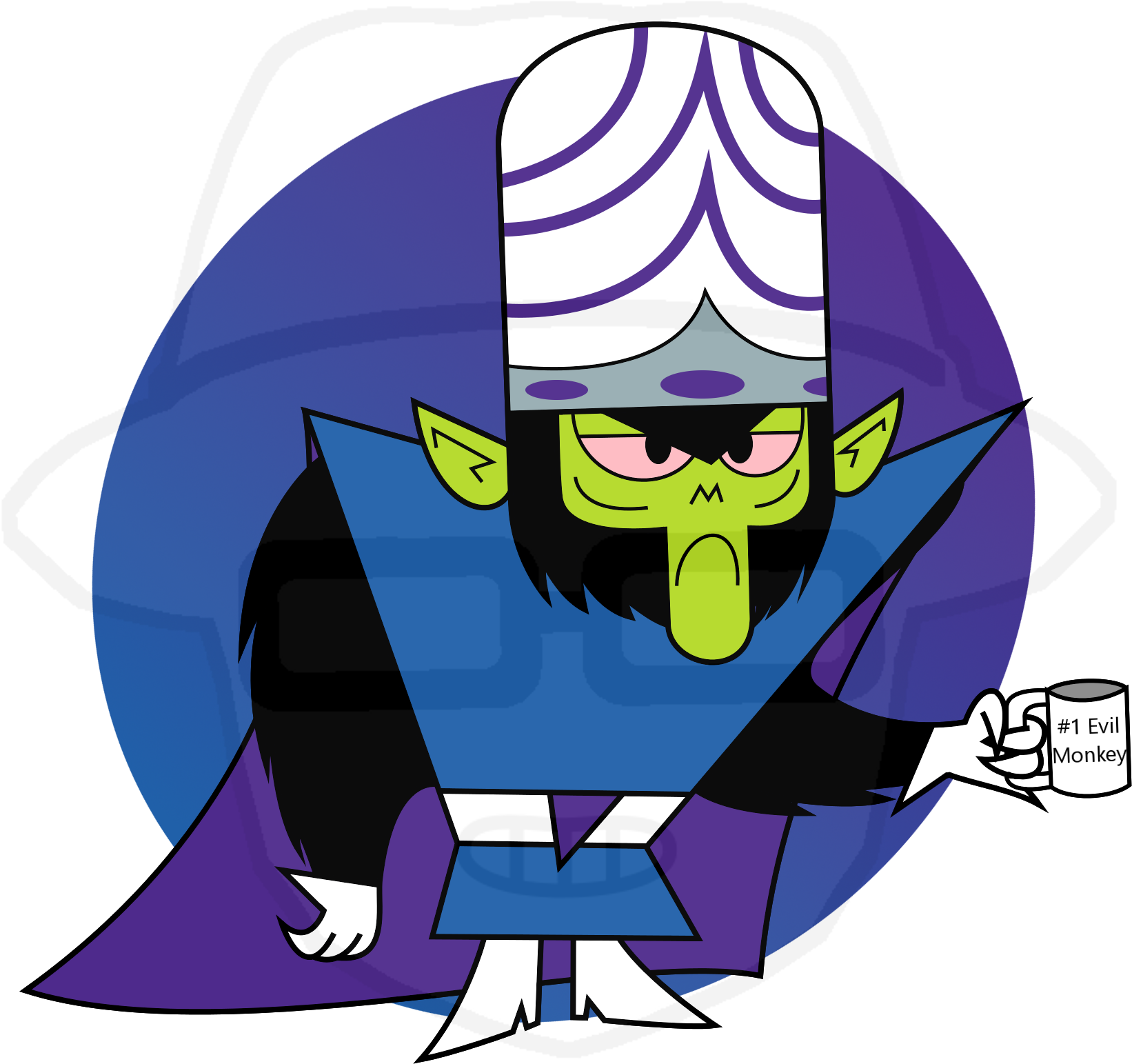 Mojo Jojo 2 - Mojo Jojo Wiki Png (1742x1652), Png Download