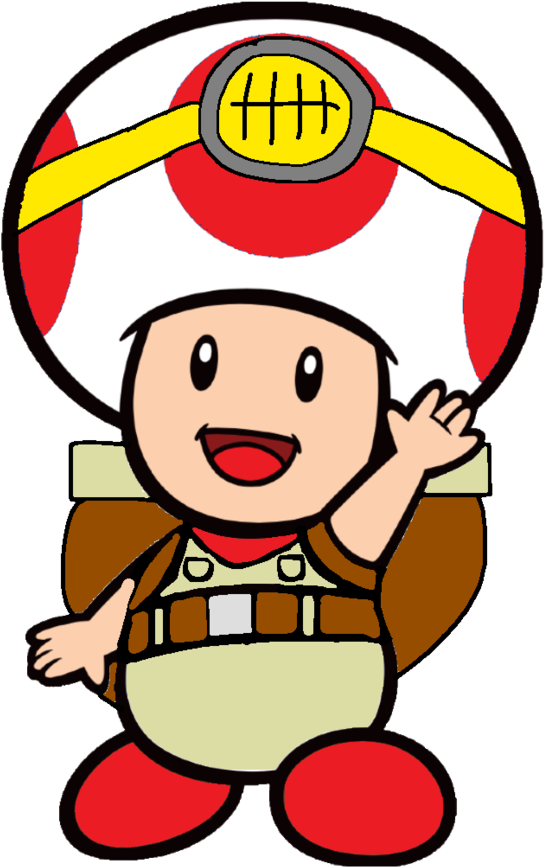 Captain Toad 2d By Https - Super Mario Toad 2d (600x915), Png Download