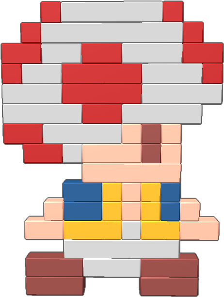 Costume - Captain Toad Pixel Art (768x768), Png Download