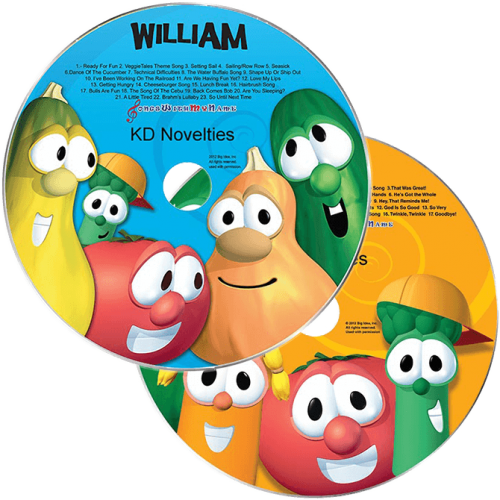 Personalized Veggietales Music Cds Gift Set - Veggie Tales Personalized ...