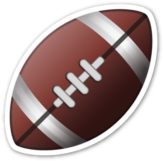 American Football - Football Emoji Png (533x529), Png Download