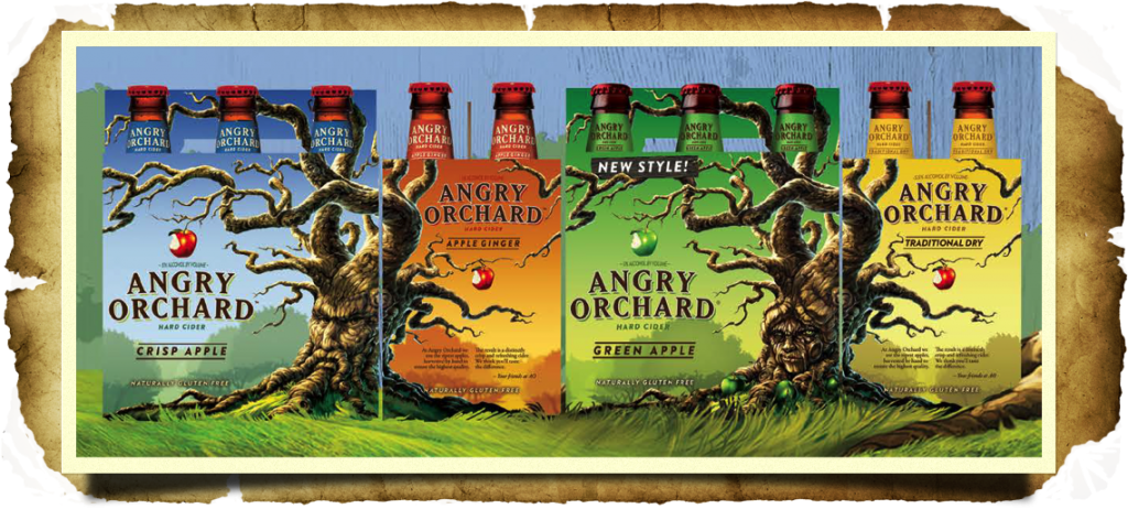 Angry Orchard Six Packs (1024x462), Png Download
