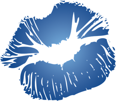 Download Big Blue Lips - Big Blue Lips Shower Curtain | Transparent PNG ...