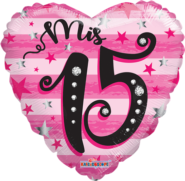 Mis Quince Años Letras Png - Globo De Quinceañera (600x600), Png Download