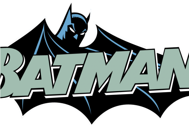 Batgirl Clipart Badman - Batman Text Logo Png (640x480), Png Download