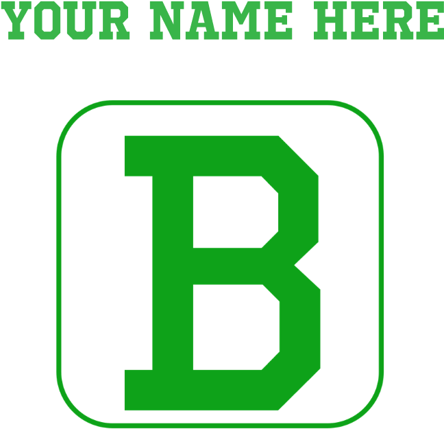 Custom Green Block Letter B Baby Blanket - Cafepress Personalized ...