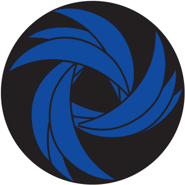 Blue Feather Gobo - Circle (400x400), Png Download