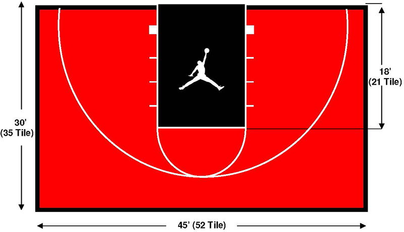 30'x45' Half Basketball Court - Half Basketball Court Top (800x800 ...