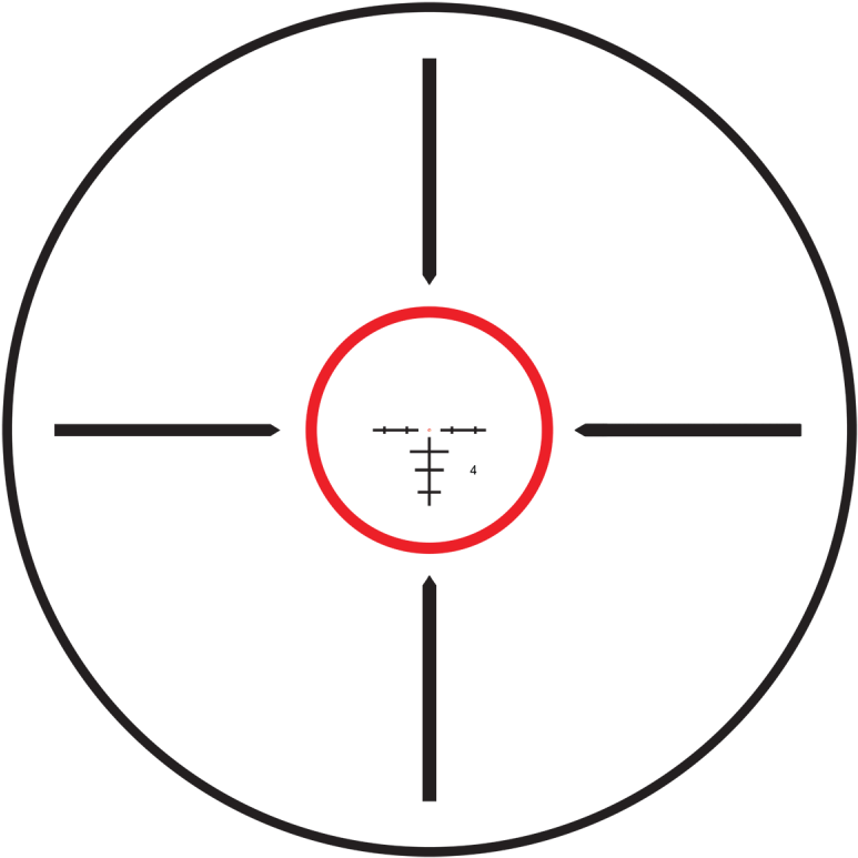 Ballistic Circle Dot - Rifle (800x800), Png Download