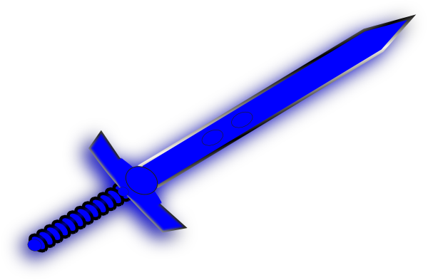 Download Blue Glow Sword Svg Clip Arts 600 X 393 Px | Transparent PNG ...
