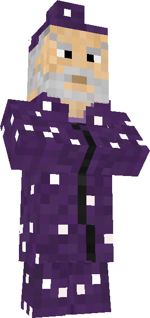 My Take On The Wizard - Wizard Boss Minecraft (309x654), Png Download