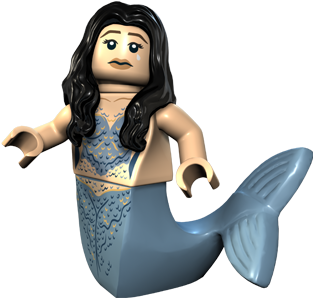 Syrena Lego - Lego Pirates Of The Caribbean (341x360), Png Download