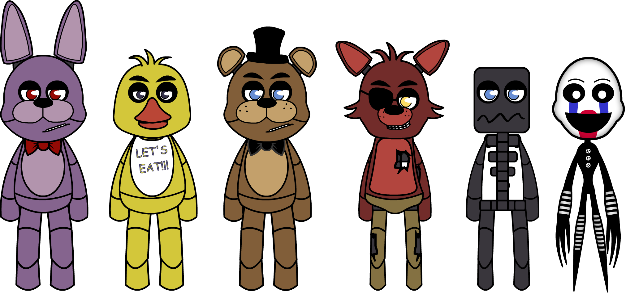 Download Clip Free Cartoon Puppet Rigs By Soft Bite On - Fnaf Cartoon ...