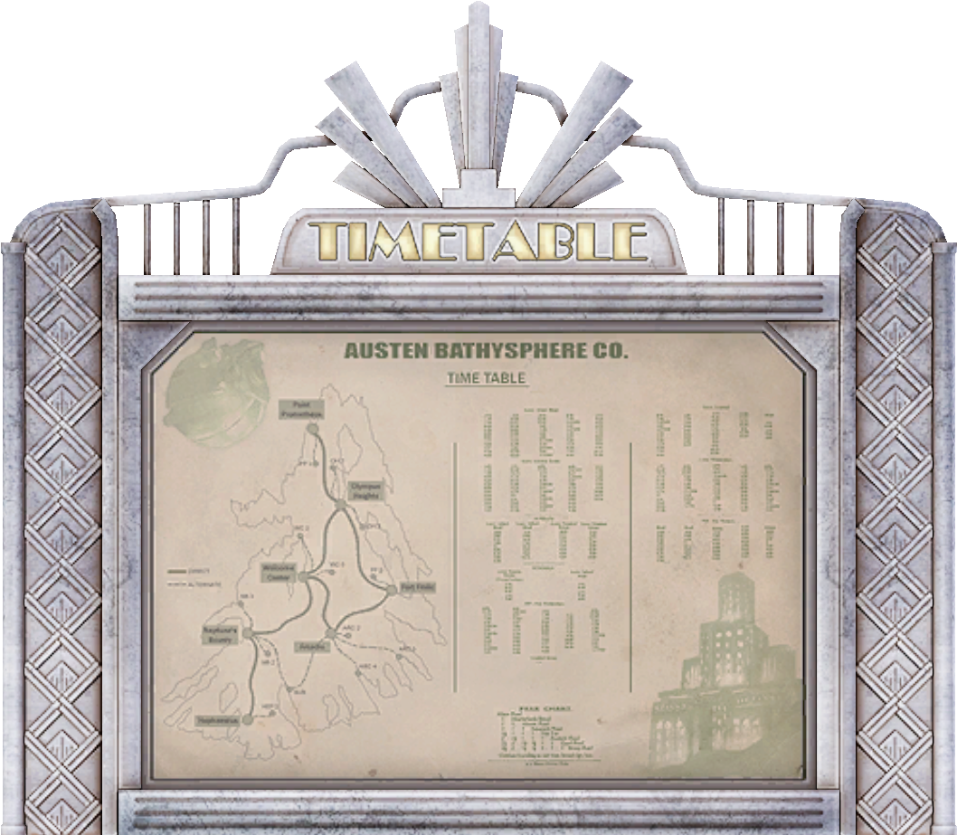 Bioshock 1 Austen Bathysphere Time Table Map, - Bioshock (1083x954 ...