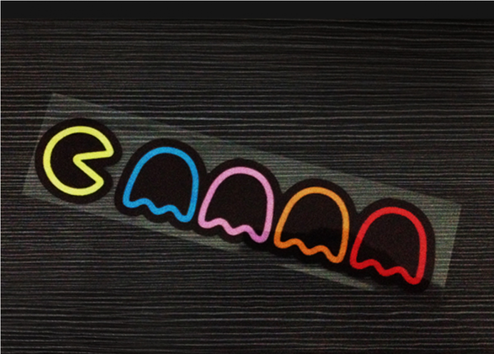 Pac Man Stickers (1000x1000), Png Download