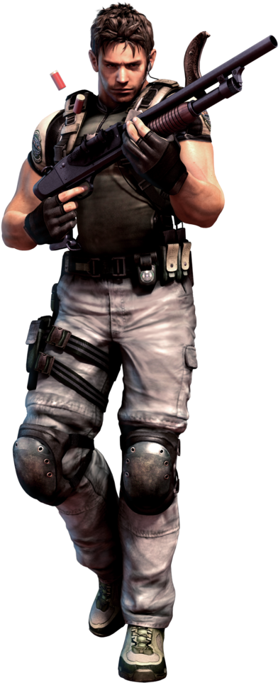 Chris Redfield - Resident Evil Chris Re5 (900x1125), Png Download